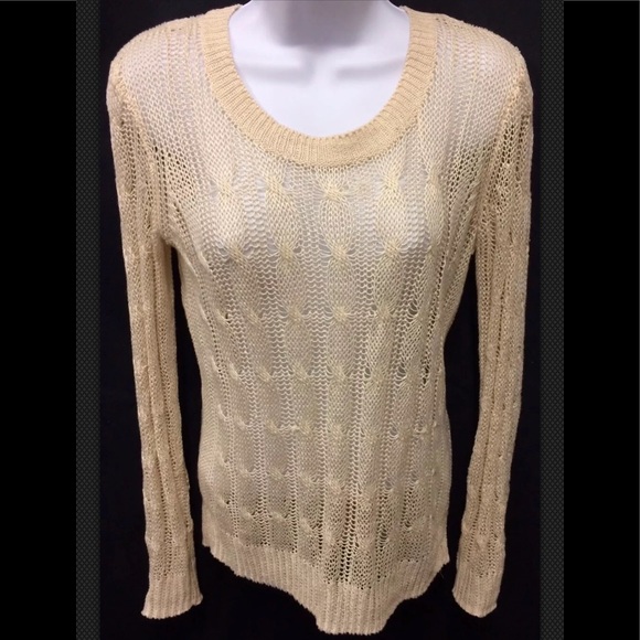 Madewell | Sweaters | Wallace J Crew Lighthouse Cable Knit Linen | Poshmark